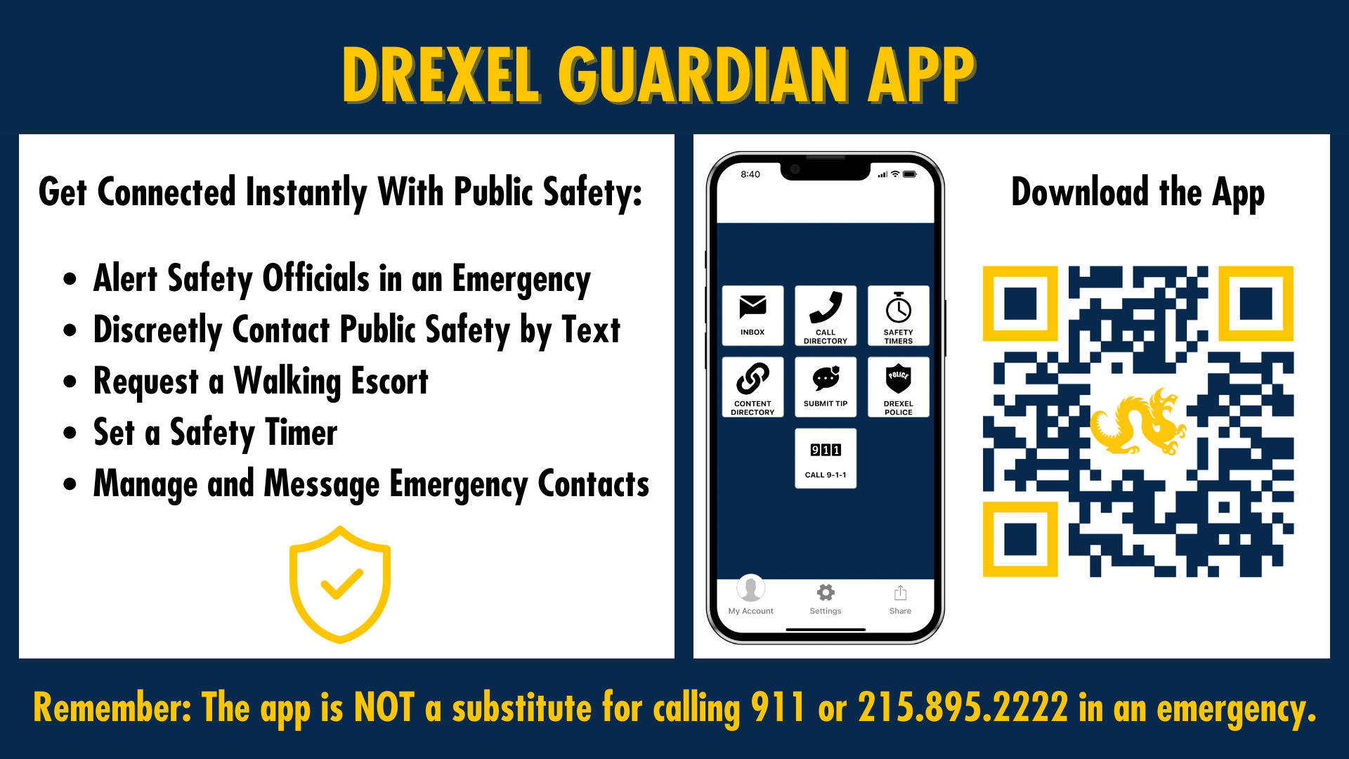 Drexel Guardian App